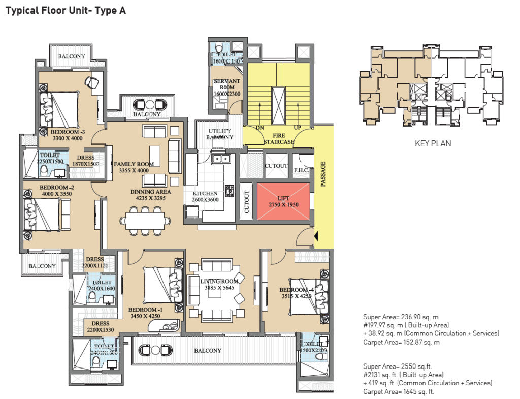 Floor Plan Type A | 99Realty