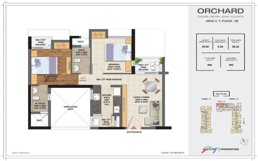Godrej Seven 2BHK-952 | 99Realty