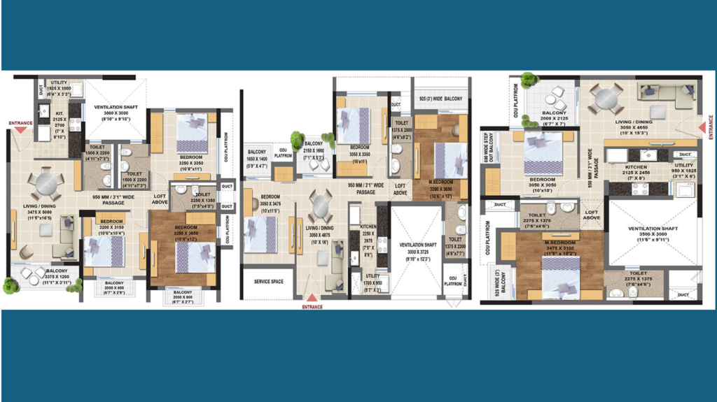 Elevate_3BHK-Layout | 99Realty