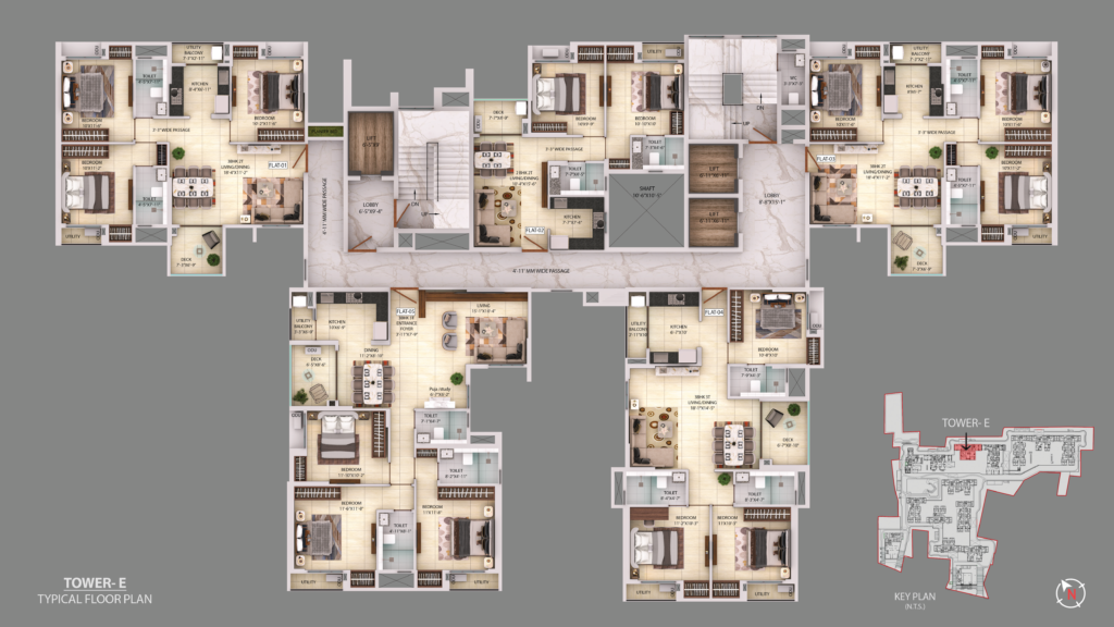 Optima Tower E Floor Plan | 99Realty